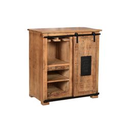 SIT-MÖBEL SIT Möbel NAMUR Barschrank Mango natur mit antikschwarzen Beschlägen