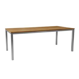 Brafab Hinton Gartenesstisch Aluminium/Teak 200x100 cm