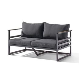 SIEGER Sydney Lounge 2- Sitzer Sofa eisengrau/grau