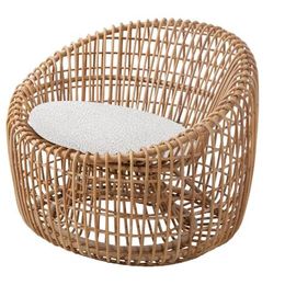 Cane-Line Nest Round Sessel Rattan Natural