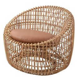 Cane-Line Nest Round Sessel Rattan Natural