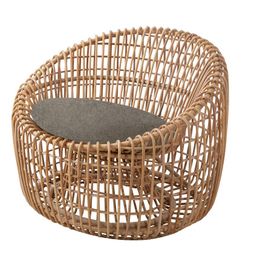 Cane-Line Nest Round Sessel Rattan Natural