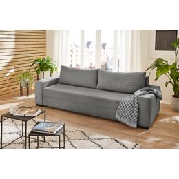 SUN GARDEN Trier Schlafsofa 240x95x74 cm mit Stauraumfunktion und Kissen