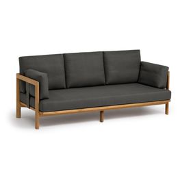 Weishäupl Weishäupl New Hampton 3er-Sofa Teak-Gestell mit pulverbeschichteten Metallwangen