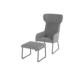 Hartman Chris Loungesessel mit Loungehocker Aluminium