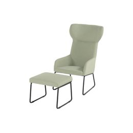 Hartman Chris Loungesessel mit Loungehocker Aluminium