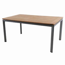 MwH Alutapo Dining Tisch Aluminium/Teak