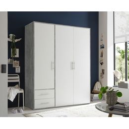 Pol-Power Pol Power Valencia Kleiderschrank Laminat 3 Türen 155x195x60 cm