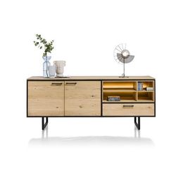 xooon Belo Sideboard Eiche/Metall mit LED