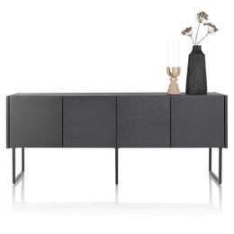 xooon Carving Sideboard Eichenfurnier/Metallgestell