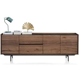 xooon Halmstad Sideboard Eiche/Metall