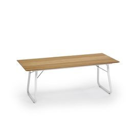 Weishäupl Weishäupl Ahoi Tisch Teak-Platte Aluminiumgestell pulverbeschichtet 200x90 cm