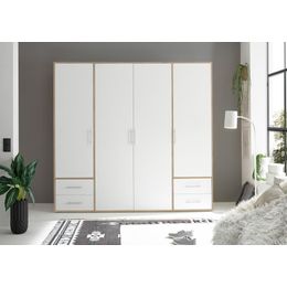 Pol-Power Pol Power Valencia Kleiderschrank Laminat 4 Türen 206x195x60 cm