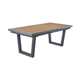 LC Garden Kumaso Ausziehtisch Aluminium/Teakholz mit Synchronauszug