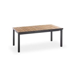 Niehoff Nantes Ausziehtisch Aluminium/Teak 180/240x100 cm