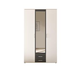 Pol-Power Pol Power Hanau Kleiderschrank + Spiegel Holzwerkstoff Melamin 3 Türen 120x196x54 cm