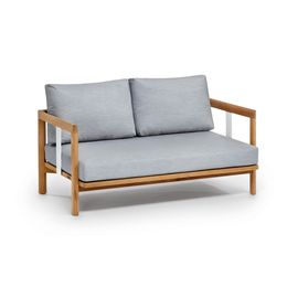 Weishäupl Weishäupl New Hampton 2er-Sofa Teak-Gestell mit pulverbeschichteten Metallwangen