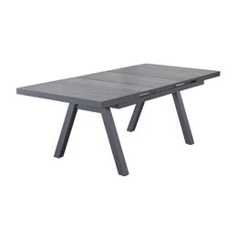 LC Garden Keramo Ausziehtisch Aluminium/Keramik Holzoptik Dunkelgrau