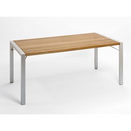 Weishäupl Weishäupl Flip Tisch Teak Platte/Aluminium-Gestell pulverbeschichtet 180x90 cm