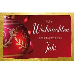 Luma Weihnachtskarte Kugel mit Goldrahmen DIN B6