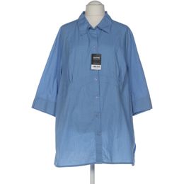 Ulla Popken Damen Bluse, blau, Gr. 54