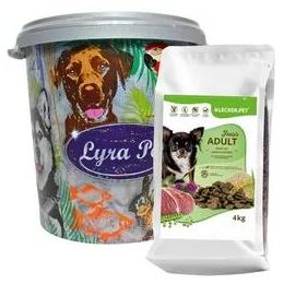 LYRA PET 4 kg Lecker.Pet® Josie's Adult Lamm & Reis Hunde Trockenfutter Vollnahrung in 30 L Tonne