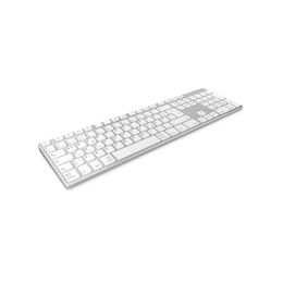 KEYSONIC KSK-8022BT (DE), Aluminium Full-Size Tastatur Bluetooth3.0