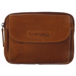 Gürteltasche GreenLand Nature "Soft&Safe" Gr. B/H/T: 18 cm x 14 cm x 6 cm, braun Damen Taschen aus Kalbsleder mit RFID Technologie