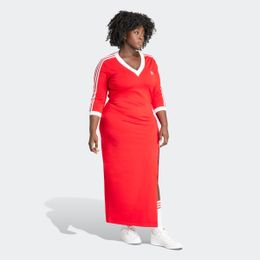 Maxikleid adidas originals "MAXI DRESS V" Gr. 3X (54/56), N-Gr, rot (better scarlet) Damen Kleider