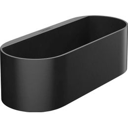 Aufbewahrungsbox Hansgrohe "WallStoris" Aufbewahrungsboxen Gr. B/H/T: 25cm x 7,1cm x 10cm, schwarz (tief mattschwarz) BxTxH: 25x10x7,1 cm, tief mattschwarz