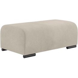 Hockerbank Home Affaire "Sundance" Hocker Gr. B/H/T: 123cm x 48cm x 73cm, Soft clean, beige (novaclean avanti 6 taupe) Mit DuraSpring-Taschenfederkern bis 140 kg belastbar