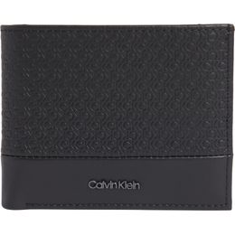 Geldbörse Calvin Klein "NANO MONO BIFOLD 5CC W/COIN" schwarz (black nano mono) Kleinlederwaren