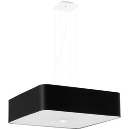 Kronleuchter SOLLUX LIGHTING "LOKKO" Lampen Gr. H: 105cm, schwarz Pendelleuchte Slush -Einstellung