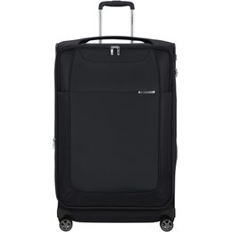 Weichgepäck-Trolley Samsonite "D'LITE 78" Gr. B/H/T: 49 cm x 78 cm x 31 cm 107 l, schwarz (black) Koffer Reisekoffer Weichschalenkoffer TSA-Zahlenschloss im klassischen Design