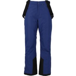 Skihose WHISTLER "Drizzle" Gr. 128, EURO-Größen, schwarz (dunkelblau, schwarz) Kinder Hosen mit Hosenträgern und wasserfester Eigenschaft