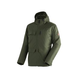 Funktionsjacke Maier Sports "WOUT", Herren, Gr. 54, grün (moosgrün), 100% Polyester, Jacken, Herren Outdoor-Jacke, wind/wasserdicht, 2 RV-Taschen und Kapuze