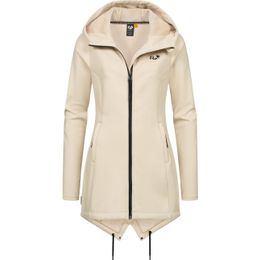 Sweatjacke Ragwear "Wingi" Gr. L (40), beige (ecru) Damen Sweatjacken Sportliche Kapuzenjacke mit kuschelig weichem Innenleben