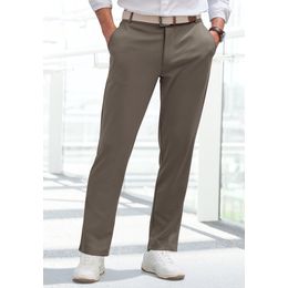 Stretch-Hose John Devin "regular-fit" Gr. 38, Länge 30, grau (taupe) Herren Hosen bequeme Hose aus elastischer Qualität