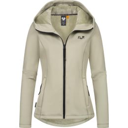 Kapuzensweatjacke Ragwear "Lyshka" Gr. S (36), gelb (gelbgrün) Damen Sweatjacken Sportliche weiche und elastische Kapuzenjacke