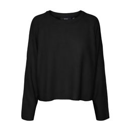 Véro Moda Rundhalspullover VERO MODA "VMJUPITER LS O-NECK PULLOVER BF" Gr. XS (34), schwarz (black) Damen Pullover