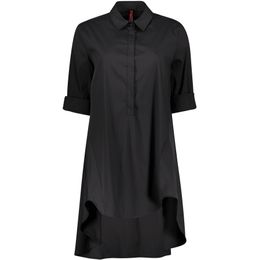 Longbluse Imperial "IMP-C ED3ABF", Damen, Gr. L (40), schwarz (nero 1900), Web, Obermaterial: 79% Baumwolle, 18% Polyamid, 3% Elasthan, unifarben, clean, gepflegt, leicht glänzend, feminin, figurumspielend, Blusen, glockenförmige Long-Form