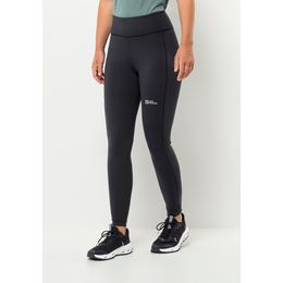 Sporthose Jack Wolfskin "KLINTAL TIGHTS W" Gr. L (42/44), Normalgrößen, schwarz (black) Damen Hosen