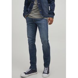 Jack & Jones Slim-fit-Jeans JACK & JONES "JJIGLENN JJFOX JOS 047 50SPS" Gr. 33, Länge 34, blau (blue denim) Herren Jeans