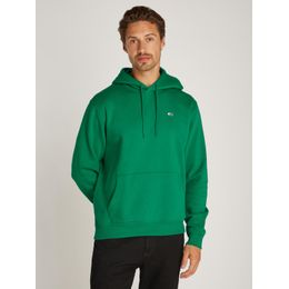 Kapuzensweatshirt Tommy Jeans "TJM REG S FLAG HOODIE" Gr. L, grün (green malachite) Herren Sweatshirts mit Logostickerei