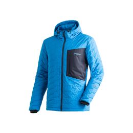 Funktionsjacke Maier Sports "Donovaly M", Herren, Gr. 48, blau, 90% Polyamid, 10% Elasthan, Jacken, Herren Outdoorjacke, Primaloft Jacke mit 3 RV-Taschen und Kapuze