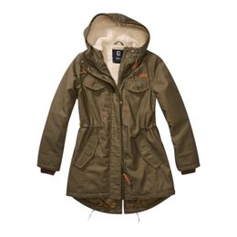 Parka Brandit "Brandit Damen Ladies Marsh Lake Parka" Gr. XS, grün (olive), Damen, 80% Polyester, 20% Baumwolle, unifarben, Jacken