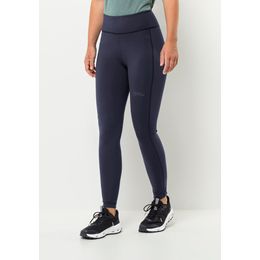 Sporthose Jack Wolfskin "KLINTAL TIGHTS W" Gr. L (42/44), Normalgrößen, grau (graphite) Damen Hosen