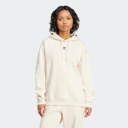 Kapuzensweatshirt adidas originals "ESS HOODIE" Gr. L, weiß (wonder white) Damen Sweatshirts