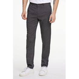 Chinohose LINDBERGH Gr. L, N-Gr, grau (grey check) Herren Hosen mit modernem Karomuster