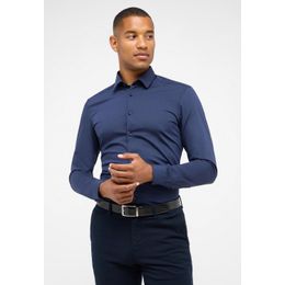 Langarmhemd Eterna "SUPER SLIM" Gr. 38, Normalgrößen, blau (navy) Herren Hemden